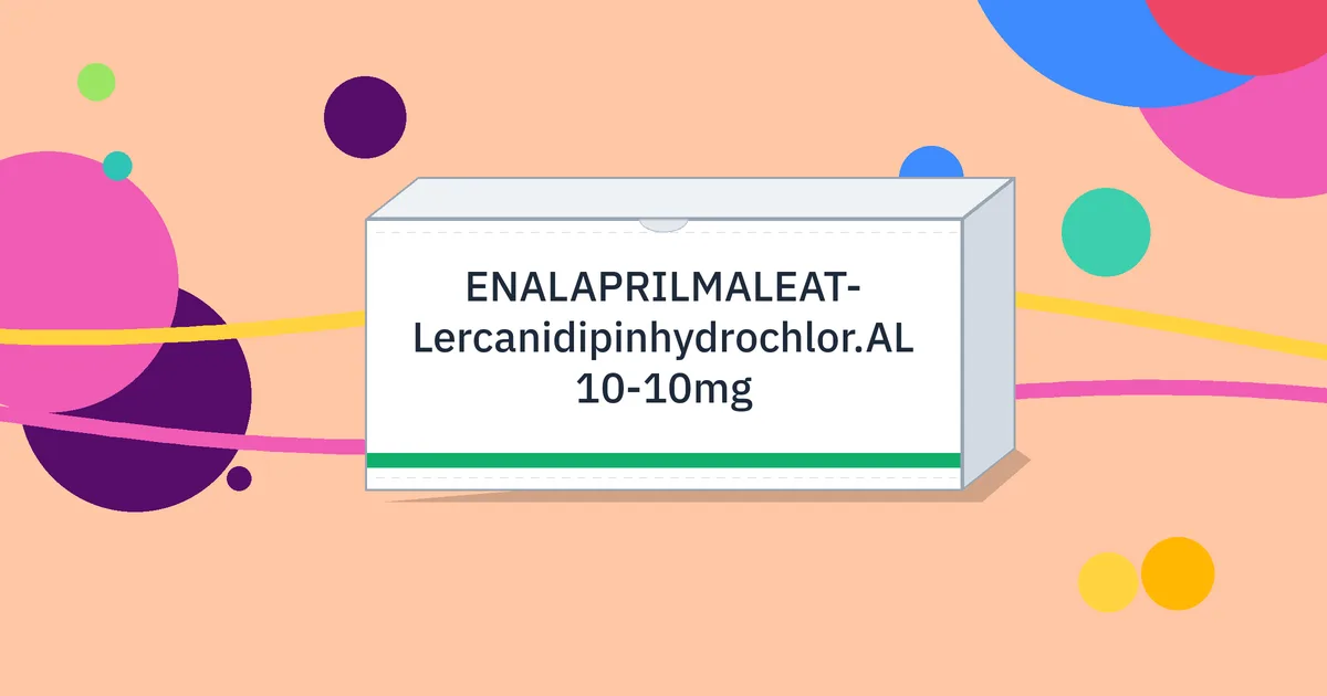 Symbolbild: Packung mit der Aufschrift ENALAPRILMALEAT-Lercanidipinhydrochlor.AL 10-10mg (PZN 13581010) – Verfügbarkeit und Bezug in Apotheken in Frankfurt am Main