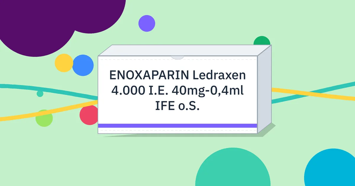 Symbolbild: Packung mit der Aufschrift ENOXAPARIN Ledraxen 4.000 I.E. 40mg-0,4ml IFE o.S. (PZN 18861760) – Verfügbarkeit und Bezug in Apotheken in Frankfurt am Main