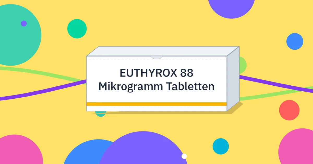 Symbolbild: Packung mit der Aufschrift EUTHYROX 88 Mikrogramm Tabletten (PZN 01916681) – Verfügbarkeit und Bezug in Apotheken in Frankfurt am Main
