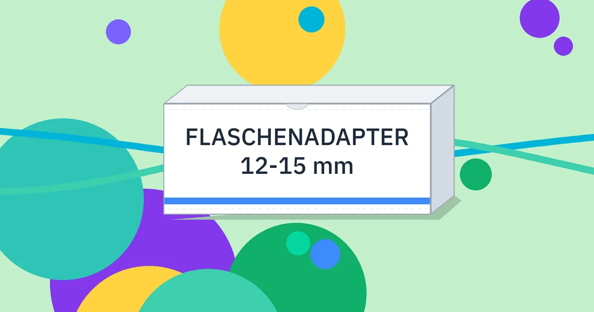 Symbolbild: Packung mit der Aufschrift FLASCHENADAPTER 12-15 mm (PZN 15406618) – Verfügbarkeit und Bezug in Apotheken in Frankfurt am Main