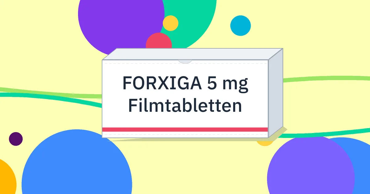 Symbolbild: Packung mit der Aufschrift FORXIGA 5 mg Filmtabletten (PZN 18090386) – Verfügbarkeit und Bezug in Apotheken in Frankfurt am Main