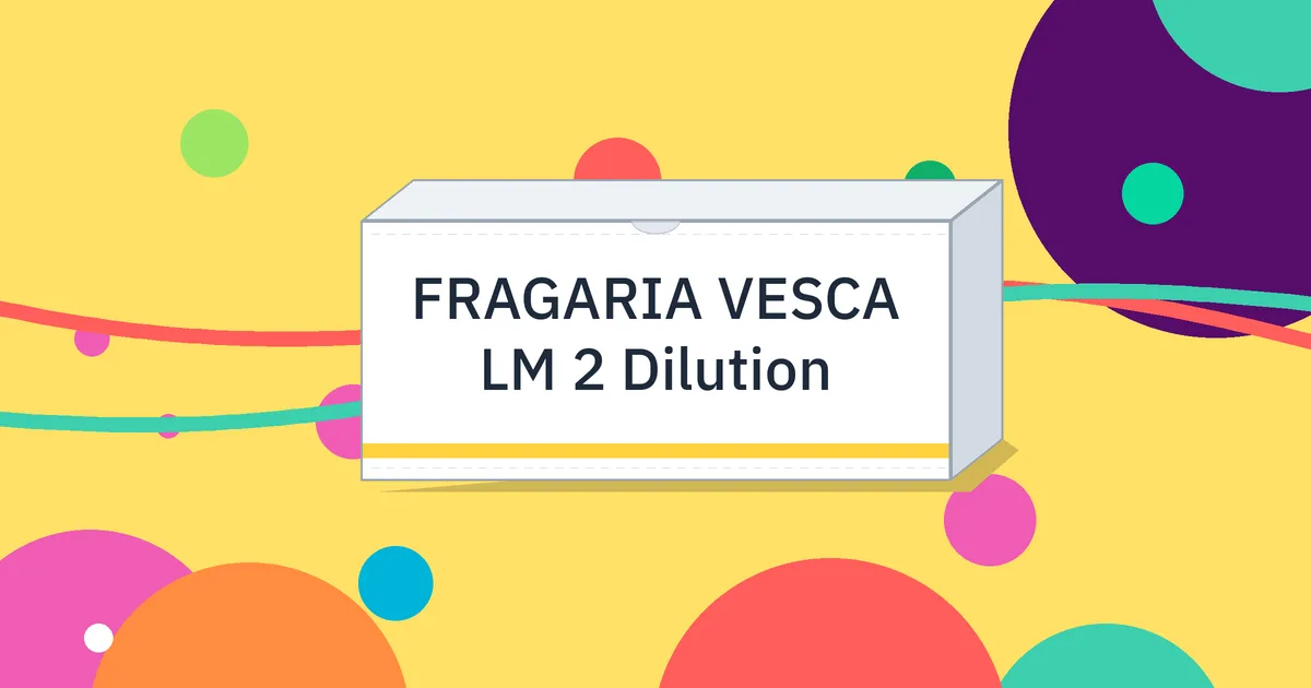 Symbolbild: Packung mit der Aufschrift FRAGARIA VESCA LM 2 Dilution (PZN 13490520) – Verfügbarkeit und Bezug in Apotheken in Frankfurt am Main