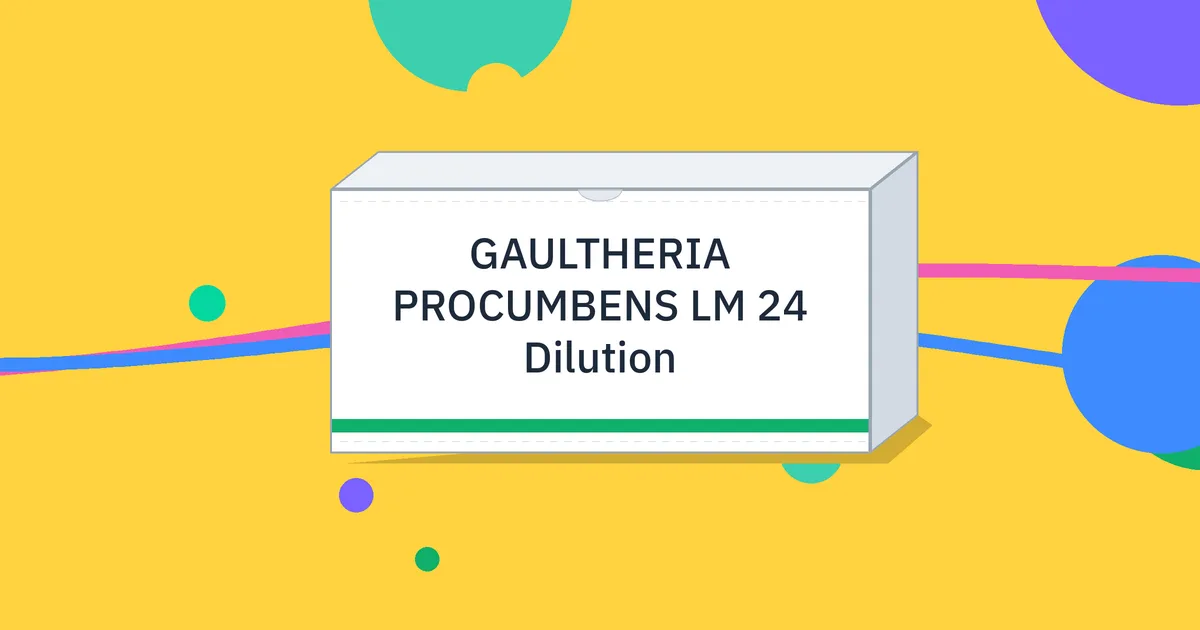 Symbolbild: Packung mit der Aufschrift GAULTHERIA PROCUMBENS LM 24 Dilution (PZN 13499142) – Verfügbarkeit und Bezug in Apotheken in Frankfurt am Main