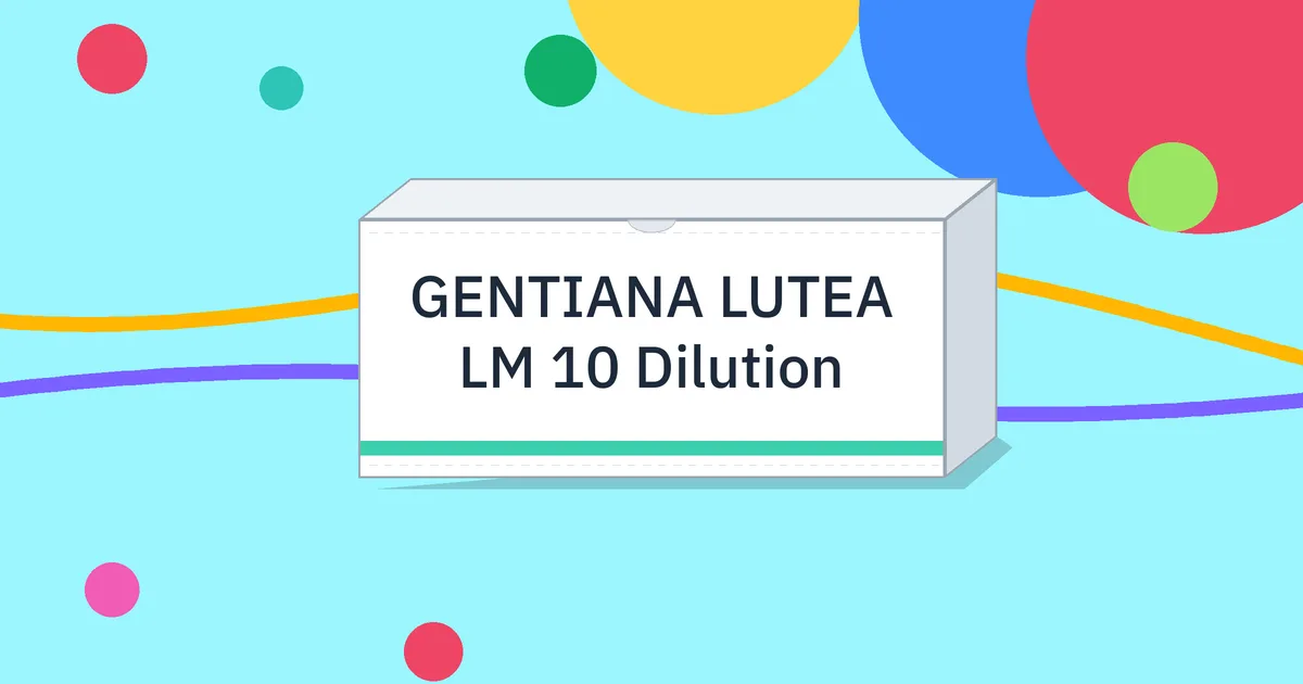 Symbolbild: Packung mit der Aufschrift GENTIANA LUTEA LM 10 Dilution (PZN 12876192) – Verfügbarkeit und Bezug in Apotheken in Frankfurt am Main