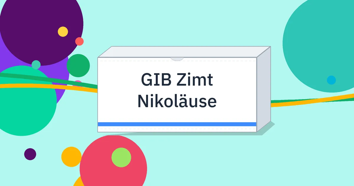 Symbolbild: Packung mit der Aufschrift GIB Zimt Nikoläuse (PZN 19420667) – Verfügbarkeit und Bezug in Apotheken in Frankfurt am Main