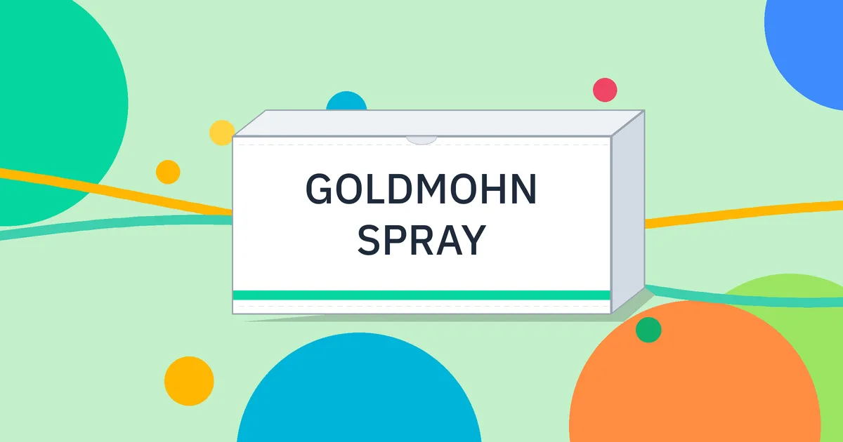 Symbolbild: Packung mit der Aufschrift GOLDMOHN SPRAY (PZN 14311229) – Verfügbarkeit und Bezug in Apotheken in Frankfurt am Main