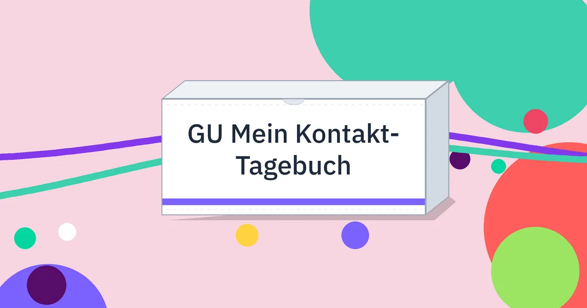Symbolbild: Packung mit der Aufschrift GU Mein Kontakt-Tagebuch (PZN 16937619) – Verfügbarkeit und Bezug in Apotheken in Frankfurt am Main
