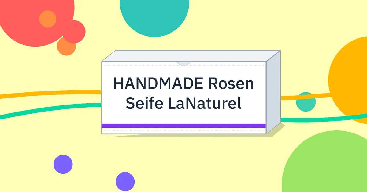Symbolbild: Packung mit der Aufschrift HANDMADE Rosen Seife LaNaturel (PZN 18841846) – Verfügbarkeit und Bezug in Apotheken in Frankfurt am Main
