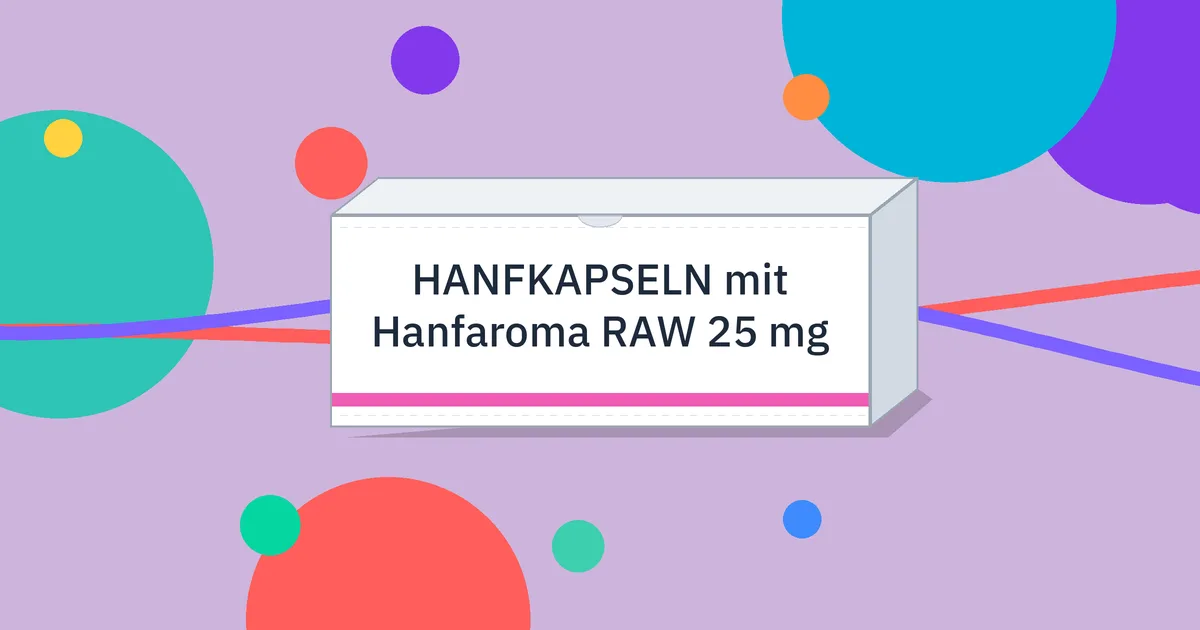 Symbolbild: Packung mit der Aufschrift HANFKAPSELN mit Hanfaroma RAW 25 mg (PZN 16400316) – Verfügbarkeit und Bezug in Apotheken in Frankfurt am Main