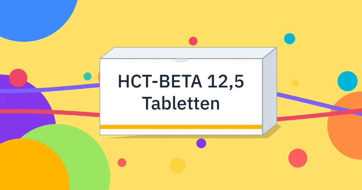 Symbolbild: Packung mit der Aufschrift HCT-BETA 12,5 Tabletten (PZN 00580316) – Verfügbarkeit und Bezug in Apotheken in Frankfurt am Main