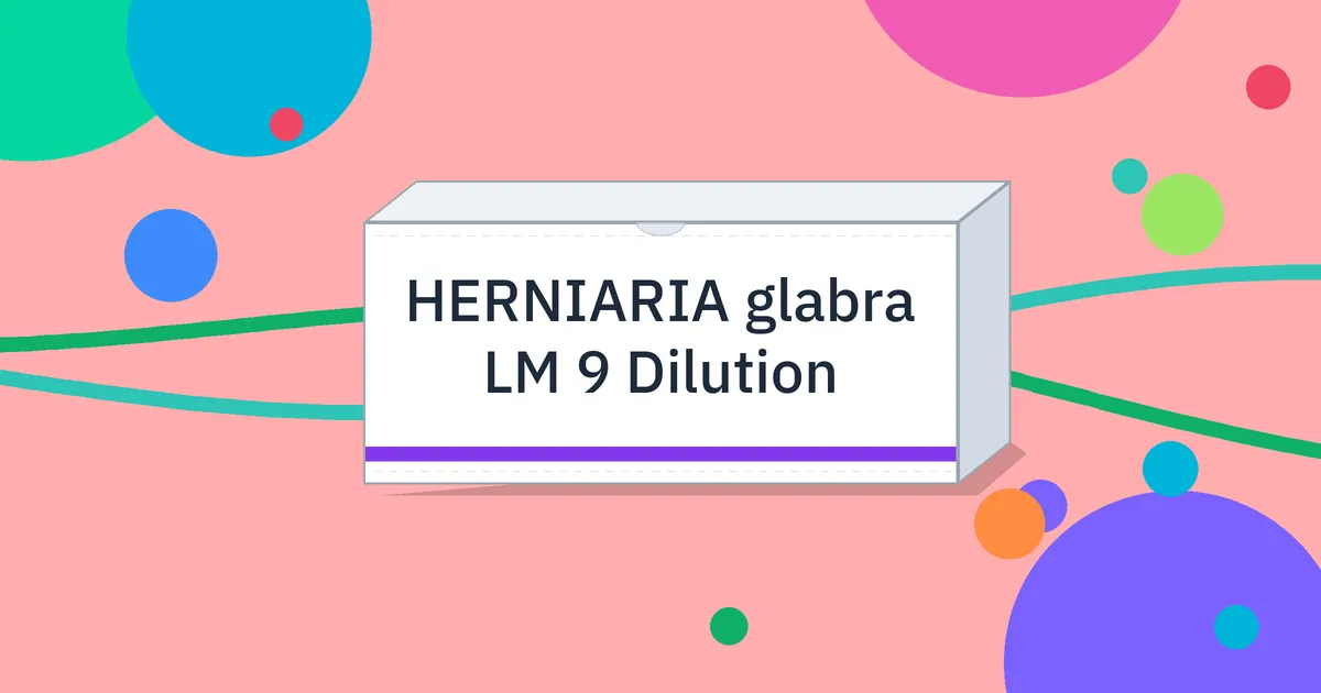 Symbolbild: Packung mit der Aufschrift HERNIARIA glabra LM 9 Dilution (PZN 13552994) – Verfügbarkeit und Bezug in Apotheken in Frankfurt am Main