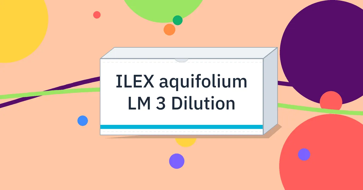 Symbolbild: Packung mit der Aufschrift ILEX aquifolium LM 3 Dilution (PZN 12911971) – Verfügbarkeit und Bezug in Apotheken in Frankfurt am Main