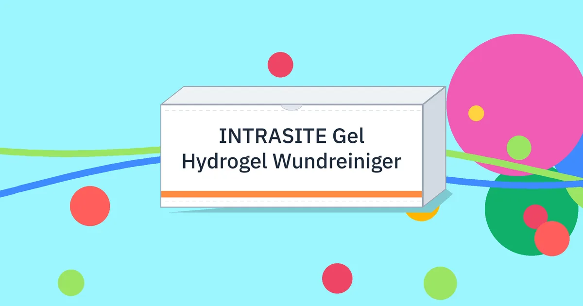 Symbolbild: Packung mit der Aufschrift INTRASITE Gel Hydrogel Wundreiniger (PZN 17380946) – Verfügbarkeit und Bezug in Apotheken in Frankfurt am Main
