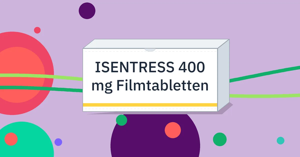 Symbolbild: Packung mit der Aufschrift ISENTRESS 400 mg Filmtabletten (PZN 16897222) – Verfügbarkeit und Bezug in Apotheken in Frankfurt am Main