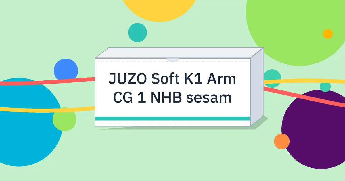 Symbolbild: Packung mit der Aufschrift JUZO Soft K1 Arm CG 1 NHB sesam (PZN 15507041) – Verfügbarkeit und Bezug in Apotheken in Frankfurt am Main
