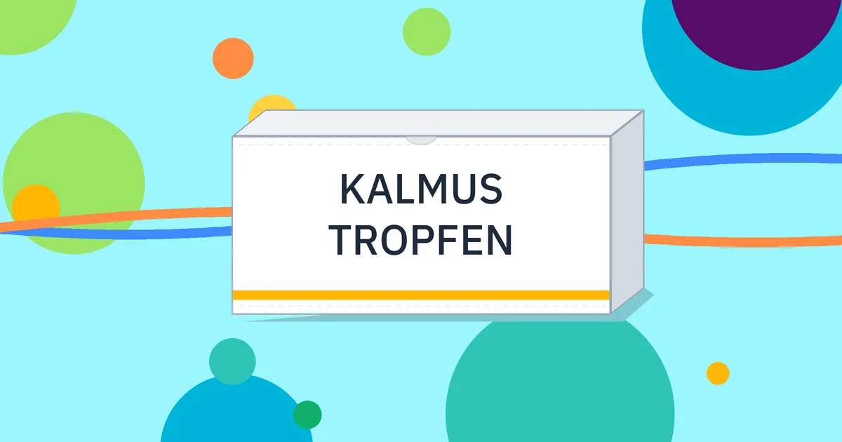 Symbolbild: Packung mit der Aufschrift KALMUS TROPFEN (PZN 14126319) – Verfügbarkeit und Bezug in Apotheken in Frankfurt am Main