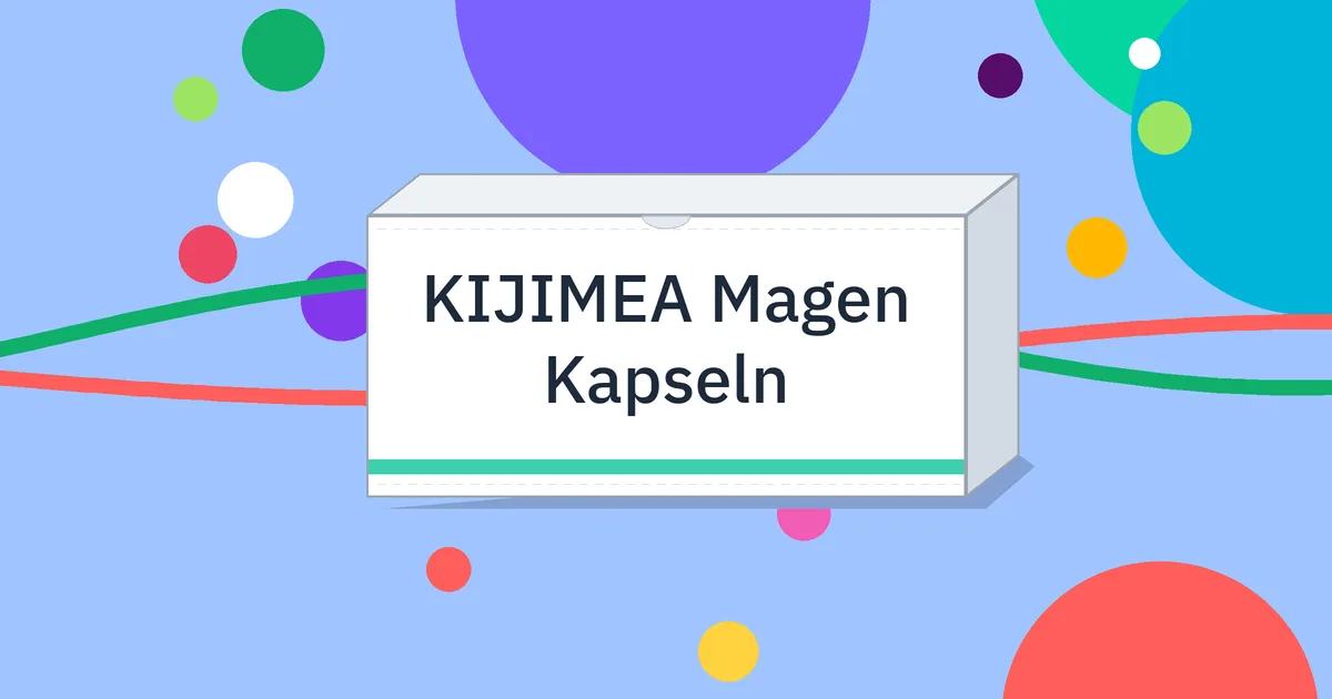 Symbolbild: Packung mit der Aufschrift KIJIMEA Magen Kapseln (PZN 18003341) – Verfügbarkeit und Bezug in Apotheken in Frankfurt am Main