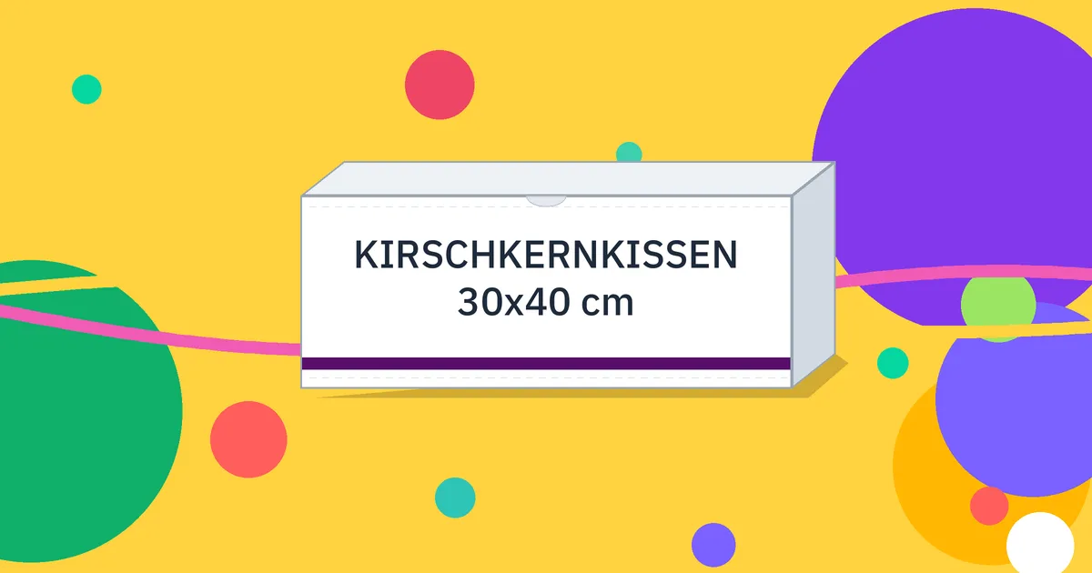 Symbolbild: Packung mit der Aufschrift KIRSCHKERNKISSEN 30x40 cm (PZN 07606591) – Verfügbarkeit und Bezug in Apotheken in Frankfurt am Main