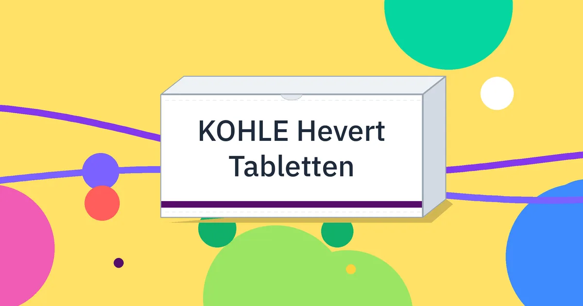 Symbolbild: Packung mit der Aufschrift KOHLE Hevert Tabletten (PZN 03477398) – Verfügbarkeit und Bezug in Apotheken in Frankfurt am Main