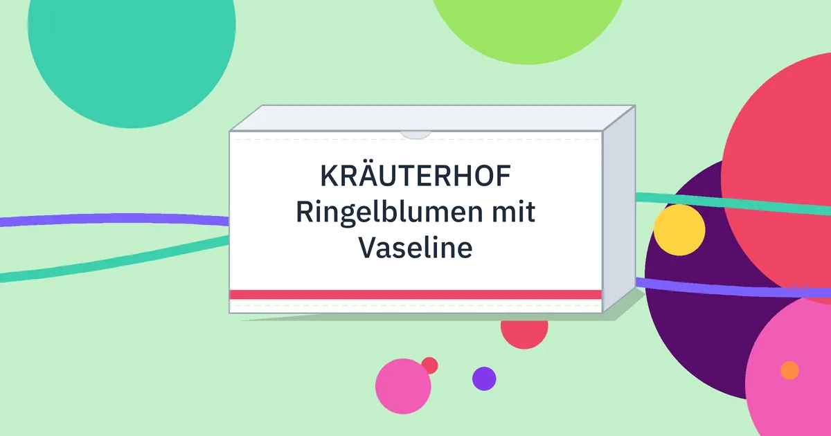 Symbolbild: Packung mit der Aufschrift KRÄUTERHOF Ringelblumen mit Vaseline (PZN 10412809) – Verfügbarkeit und Bezug in Apotheken in Frankfurt am Main