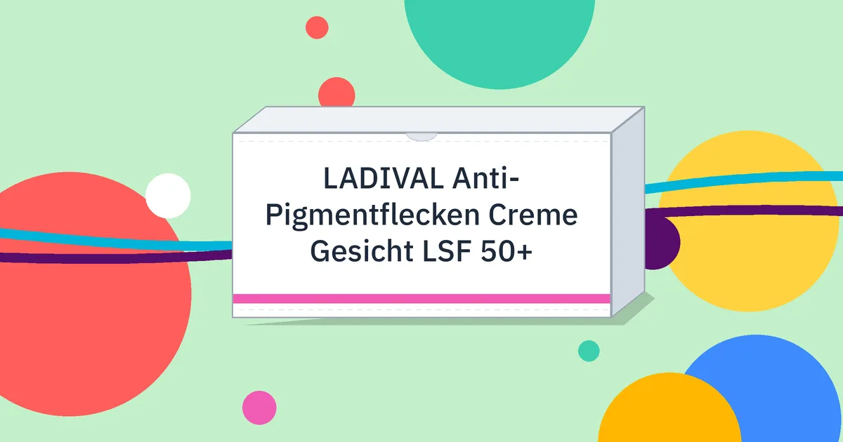 Symbolbild: Packung mit der Aufschrift LADIVAL Anti-Pigmentflecken Creme Gesicht LSF 50+ (PZN 19362757) – Verfügbarkeit und Bezug in Apotheken in Frankfurt am Main