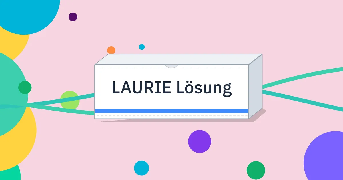 Symbolbild: Packung mit der Aufschrift LAURIE Lösung (PZN 04988876) – Verfügbarkeit und Bezug in Apotheken in Frankfurt am Main