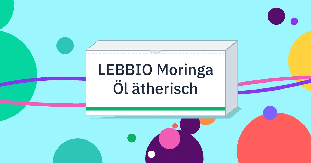 Symbolbild: Packung mit der Aufschrift LEBBIO Moringa Öl ätherisch (PZN 19672009) – Verfügbarkeit und Bezug in Apotheken in Frankfurt am Main