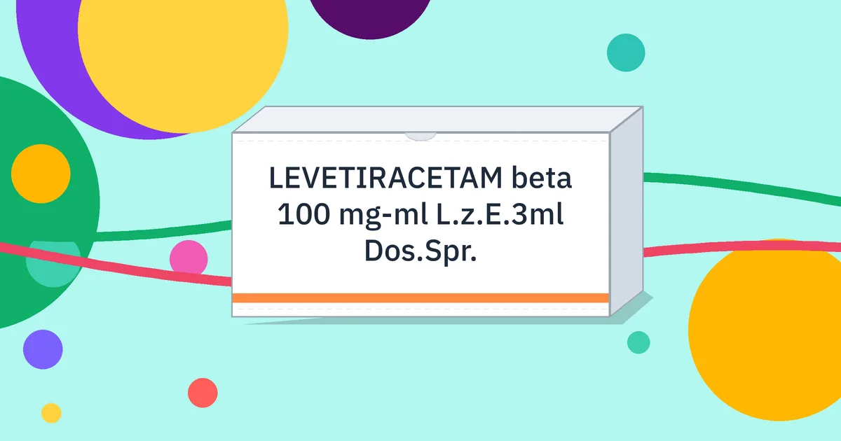 Symbolbild: Packung mit der Aufschrift LEVETIRACETAM beta 100 mg-ml L.z.E.3ml Dos.Spr. (PZN 18447902) – Verfügbarkeit und Bezug in Apotheken in Frankfurt am Main