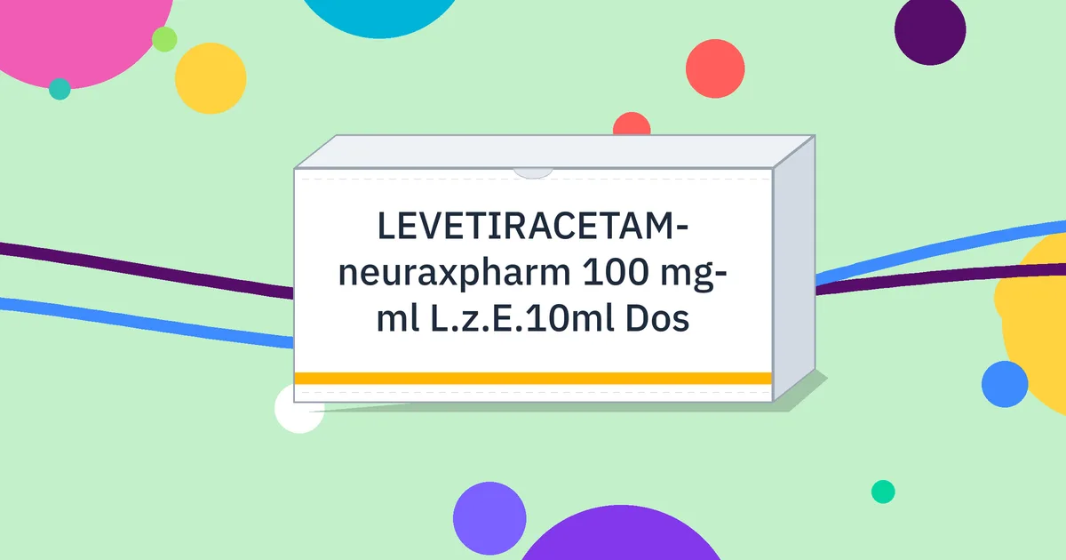 Symbolbild: Packung mit der Aufschrift LEVETIRACETAM-neuraxpharm 100 mg-ml L.z.E.10ml Dos (PZN 09064958) – Verfügbarkeit und Bezug in Apotheken in Frankfurt am Main