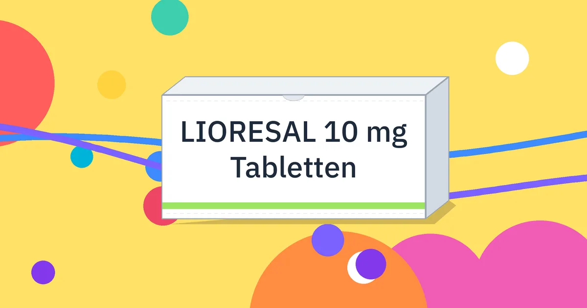 Symbolbild: Packung mit der Aufschrift LIORESAL 10 mg Tabletten (PZN 03686877) – Verfügbarkeit und Bezug in Apotheken in Frankfurt am Main