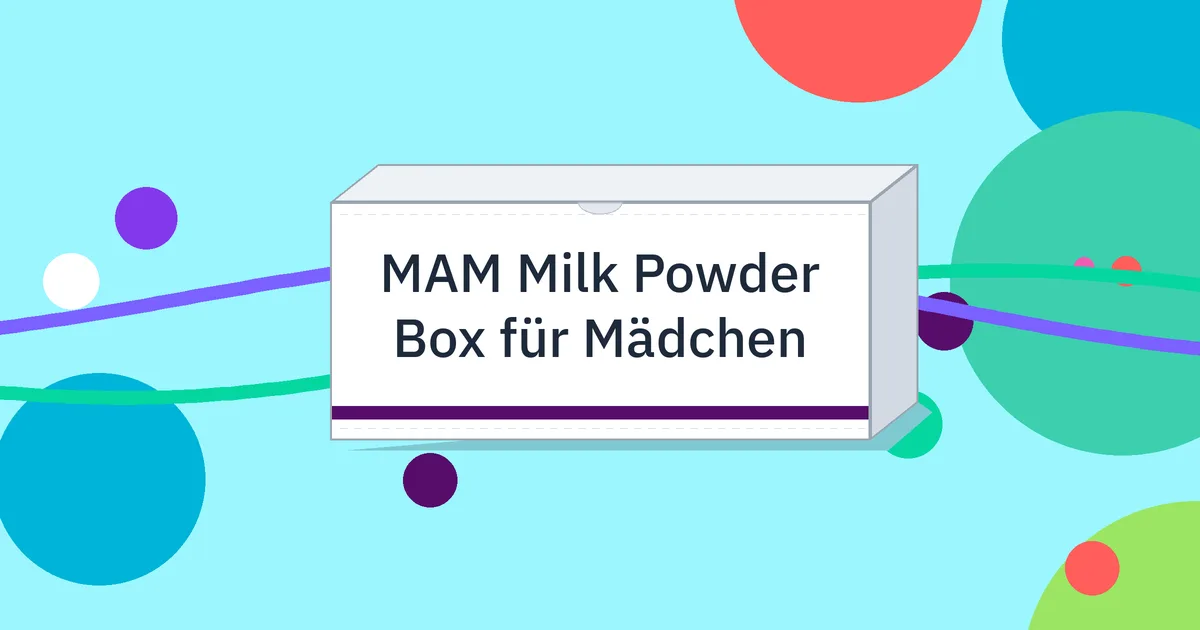 Symbolbild: Packung mit der Aufschrift MAM Milk Powder Box für Mädchen (PZN 12670674) – Verfügbarkeit und Bezug in Apotheken in Frankfurt am Main