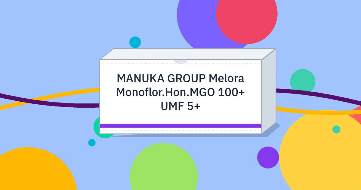Symbolbild: Packung mit der Aufschrift MANUKA GROUP Melora Monoflor.Hon.MGO 100+ UMF 5+ (PZN 18086373) – Verfügbarkeit und Bezug in Apotheken in Frankfurt am Main