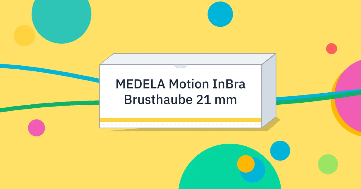 Symbolbild: Packung mit der Aufschrift MEDELA Motion InBra Brusthaube 21 mm (PZN 20575895) – Verfügbarkeit und Bezug in Apotheken in Frankfurt am Main