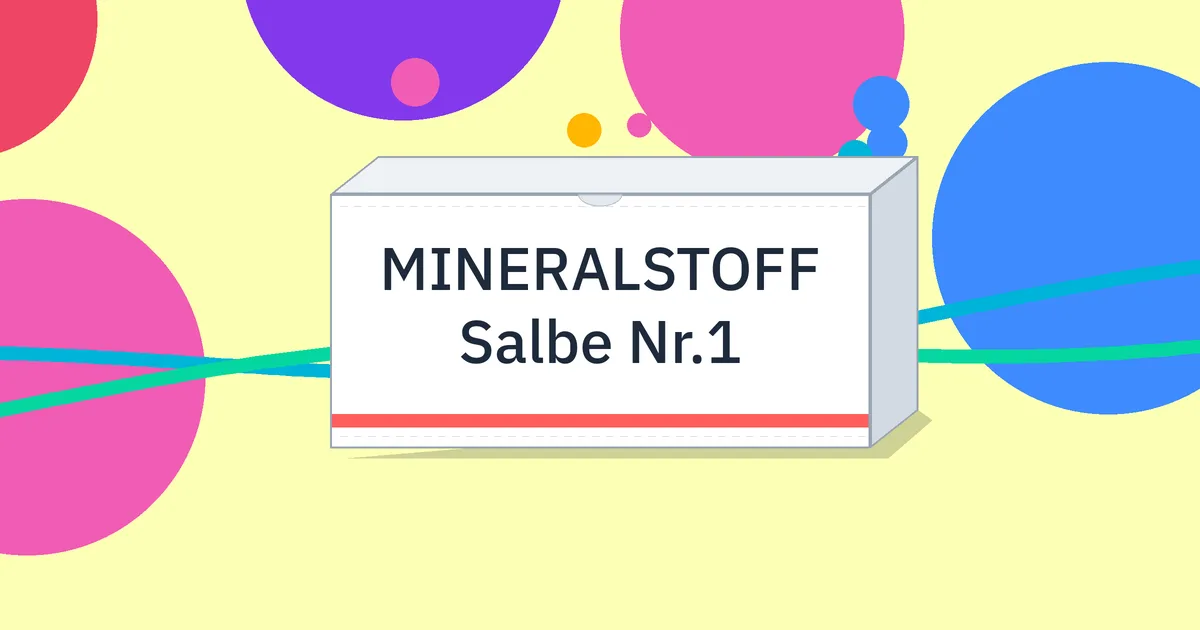 Symbolbild: Packung mit der Aufschrift MINERALSTOFF Salbe Nr.1 (PZN 02733959) – Verfügbarkeit und Bezug in Apotheken in Frankfurt am Main