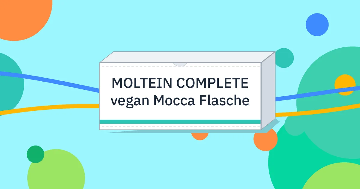 Symbolbild: Packung mit der Aufschrift MOLTEIN COMPLETE vegan Mocca Flasche (PZN 19557774) – Verfügbarkeit und Bezug in Apotheken in Frankfurt am Main
