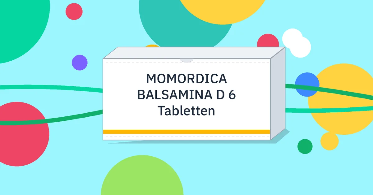 Symbolbild: Packung mit der Aufschrift MOMORDICA BALSAMINA D 6 Tabletten (PZN 07174683) – Verfügbarkeit und Bezug in Apotheken in Frankfurt am Main