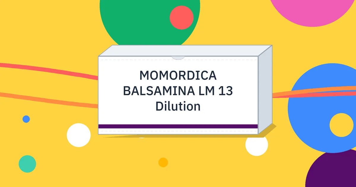 Symbolbild: Packung mit der Aufschrift MOMORDICA BALSAMINA LM 13 Dilution (PZN 13610266) – Verfügbarkeit und Bezug in Apotheken in Frankfurt am Main