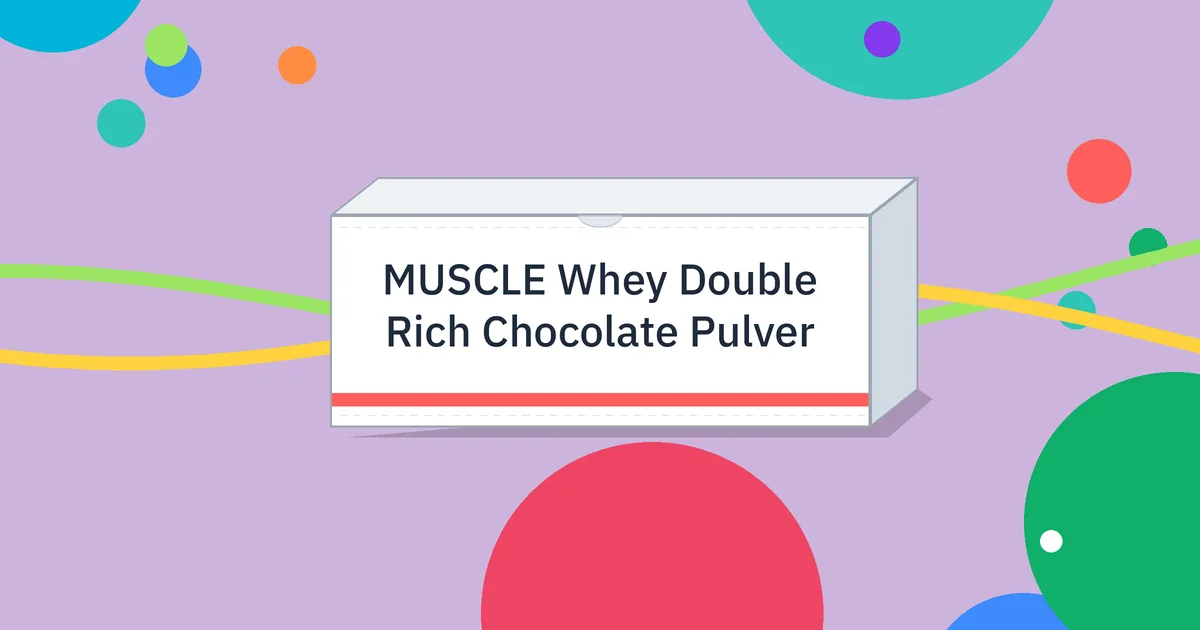 Symbolbild: Packung mit der Aufschrift MUSCLE Whey Double Rich Chocolate Pulver (PZN 10794946) – Verfügbarkeit und Bezug in Apotheken in Frankfurt am Main
