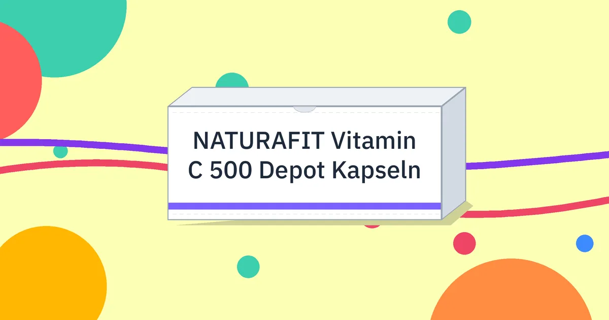 Symbolbild: Packung mit der Aufschrift NATURAFIT Vitamin C 500 Depot Kapseln (PZN 12516499) – Verfügbarkeit und Bezug in Apotheken in Frankfurt am Main