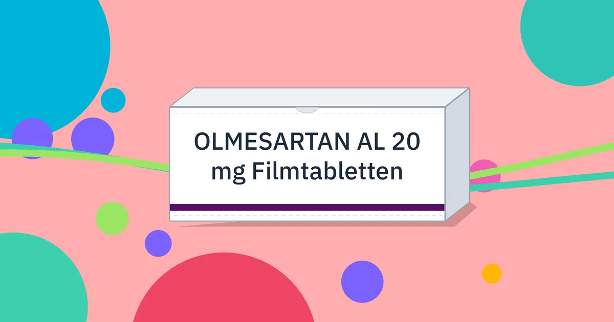 Symbolbild: Packung mit der Aufschrift OLMESARTAN AL 20 mg Filmtabletten (PZN 12572049) – Verfügbarkeit und Bezug in Apotheken in Frankfurt am Main