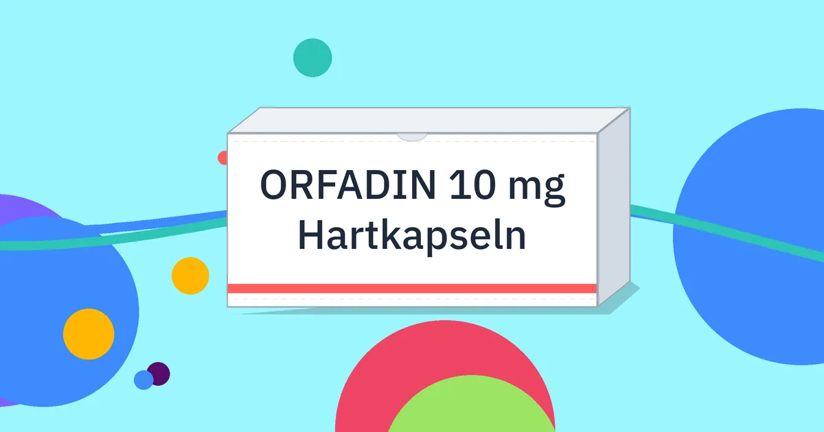 Symbolbild: Packung mit der Aufschrift ORFADIN 10 mg Hartkapseln (PZN 19747500) – Verfügbarkeit und Bezug in Apotheken in Frankfurt am Main