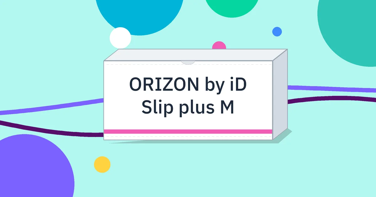 Symbolbild: Packung mit der Aufschrift ORIZON by iD Slip plus M (PZN 17267799) – Verfügbarkeit und Bezug in Apotheken in Frankfurt am Main