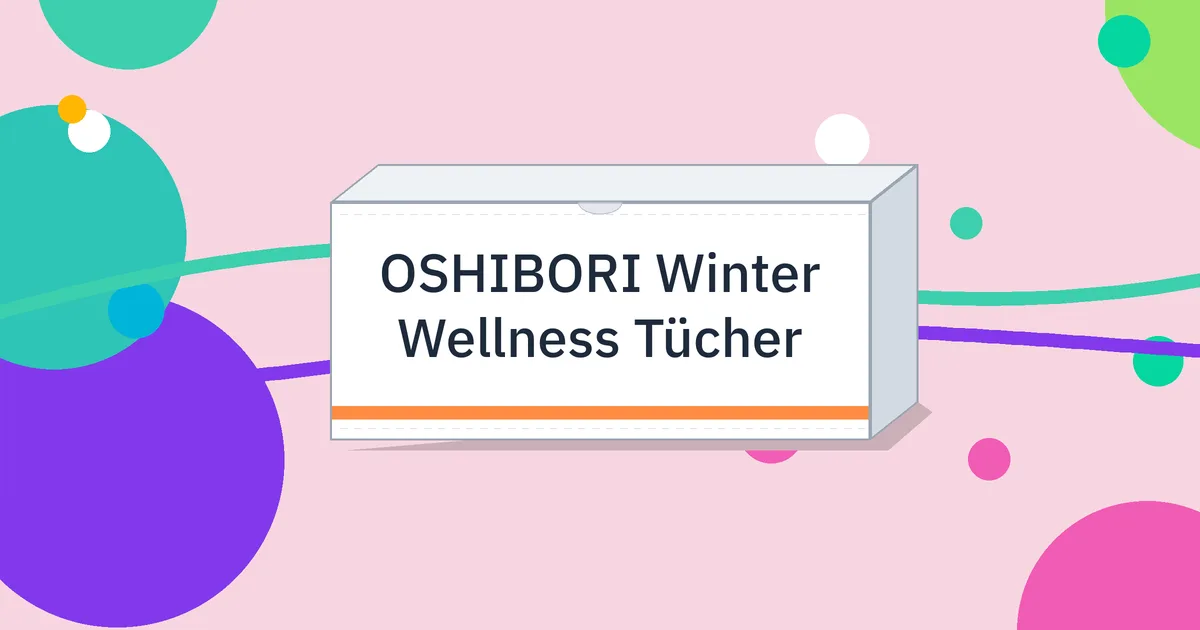 Symbolbild: Packung mit der Aufschrift OSHIBORI Winter Wellness Tücher (PZN 11645384) – Verfügbarkeit und Bezug in Apotheken in Frankfurt am Main