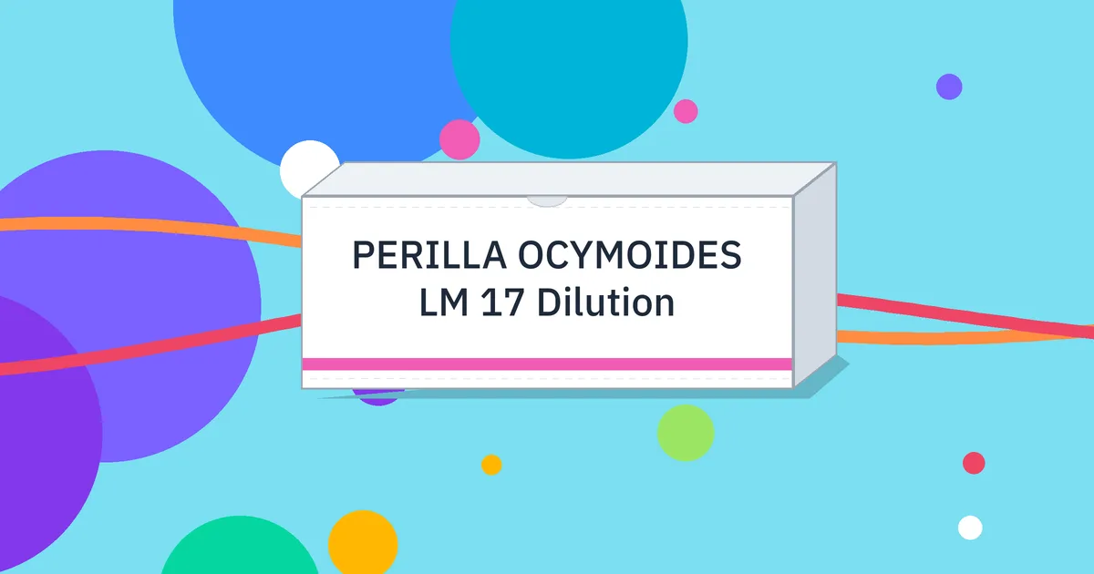 Symbolbild: Packung mit der Aufschrift PERILLA OCYMOIDES LM 17 Dilution (PZN 13635131) – Verfügbarkeit und Bezug in Apotheken in Frankfurt am Main