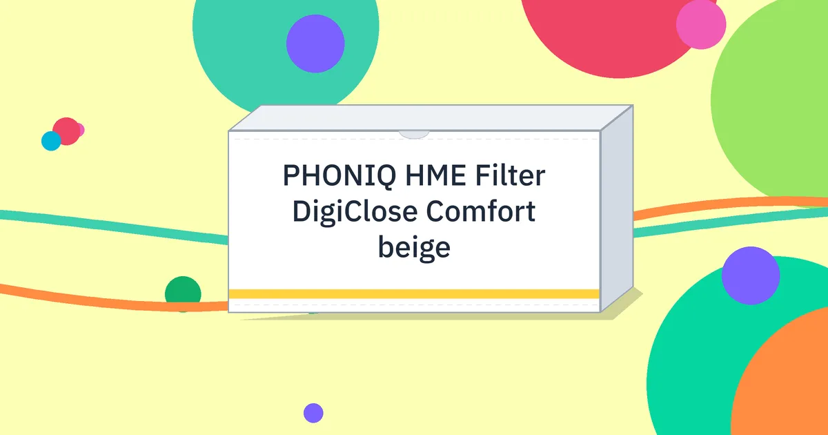 Symbolbild: Packung mit der Aufschrift PHONIQ HME Filter DigiClose Comfort beige (PZN 17381495) – Verfügbarkeit und Bezug in Apotheken in Frankfurt am Main