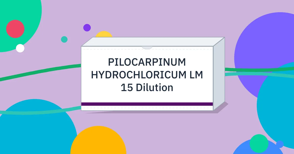 Symbolbild: Packung mit der Aufschrift PILOCARPINUM HYDROCHLORICUM LM 15 Dilution (PZN 13642094) – Verfügbarkeit und Bezug in Apotheken in Frankfurt am Main