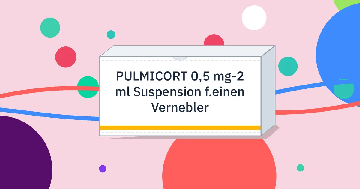 Symbolbild: Packung mit der Aufschrift PULMICORT 0,5 mg-2 ml Suspension f.einen Vernebler (PZN 16836137) – Verfügbarkeit und Bezug in Apotheken in Frankfurt am Main