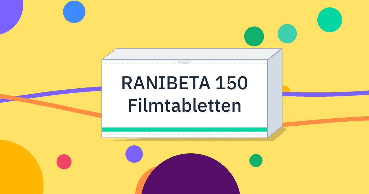 Symbolbild: Packung mit der Aufschrift RANIBETA 150 Filmtabletten (PZN 07280209) – Verfügbarkeit und Bezug in Apotheken in Frankfurt am Main