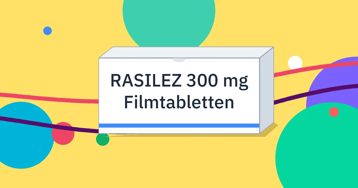 Symbolbild: Packung mit der Aufschrift RASILEZ 300 mg Filmtabletten (PZN 01151209) – Verfügbarkeit und Bezug in Apotheken in Frankfurt am Main