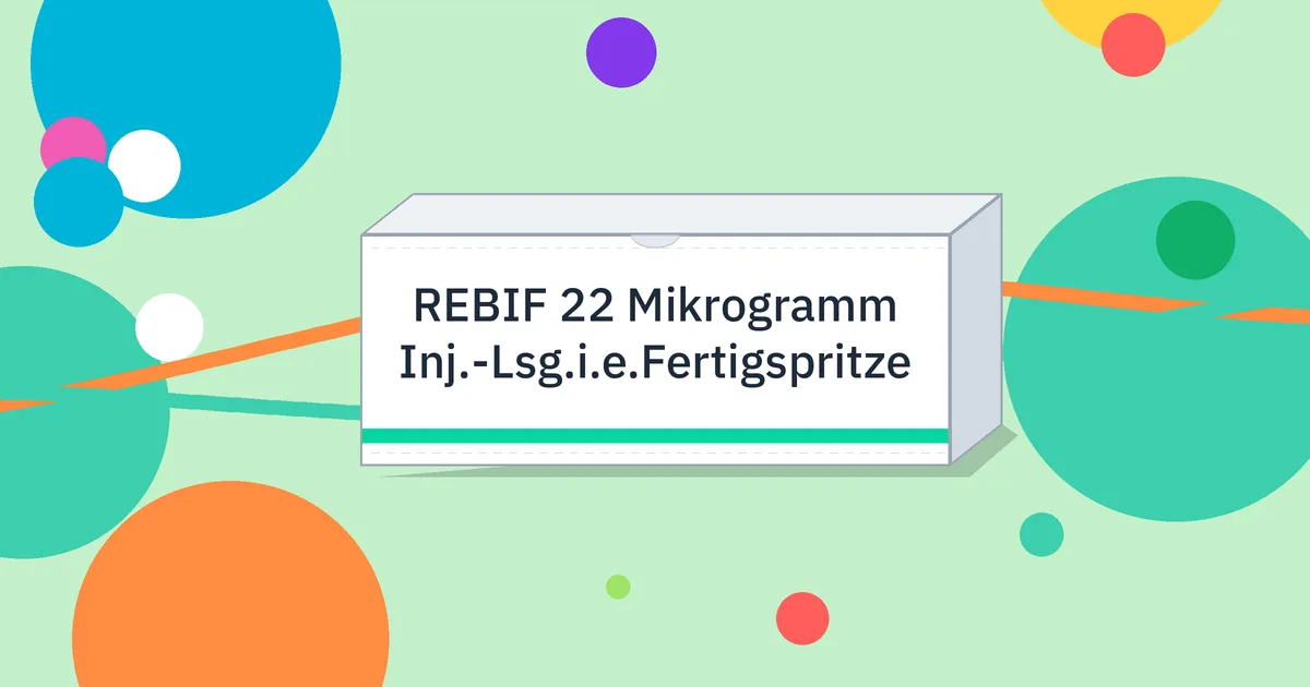 Symbolbild: Packung mit der Aufschrift REBIF 22 Mikrogramm Inj.-Lsg.i.e.Fertigspritze (PZN 17183625) – Verfügbarkeit und Bezug in Apotheken in Frankfurt am Main